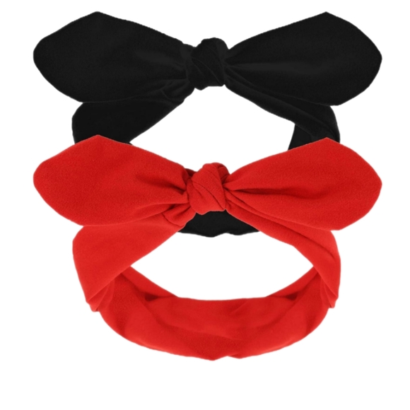 Hot Topic | Accessories | 2 Rockabilly Bow Headbands | Poshmark